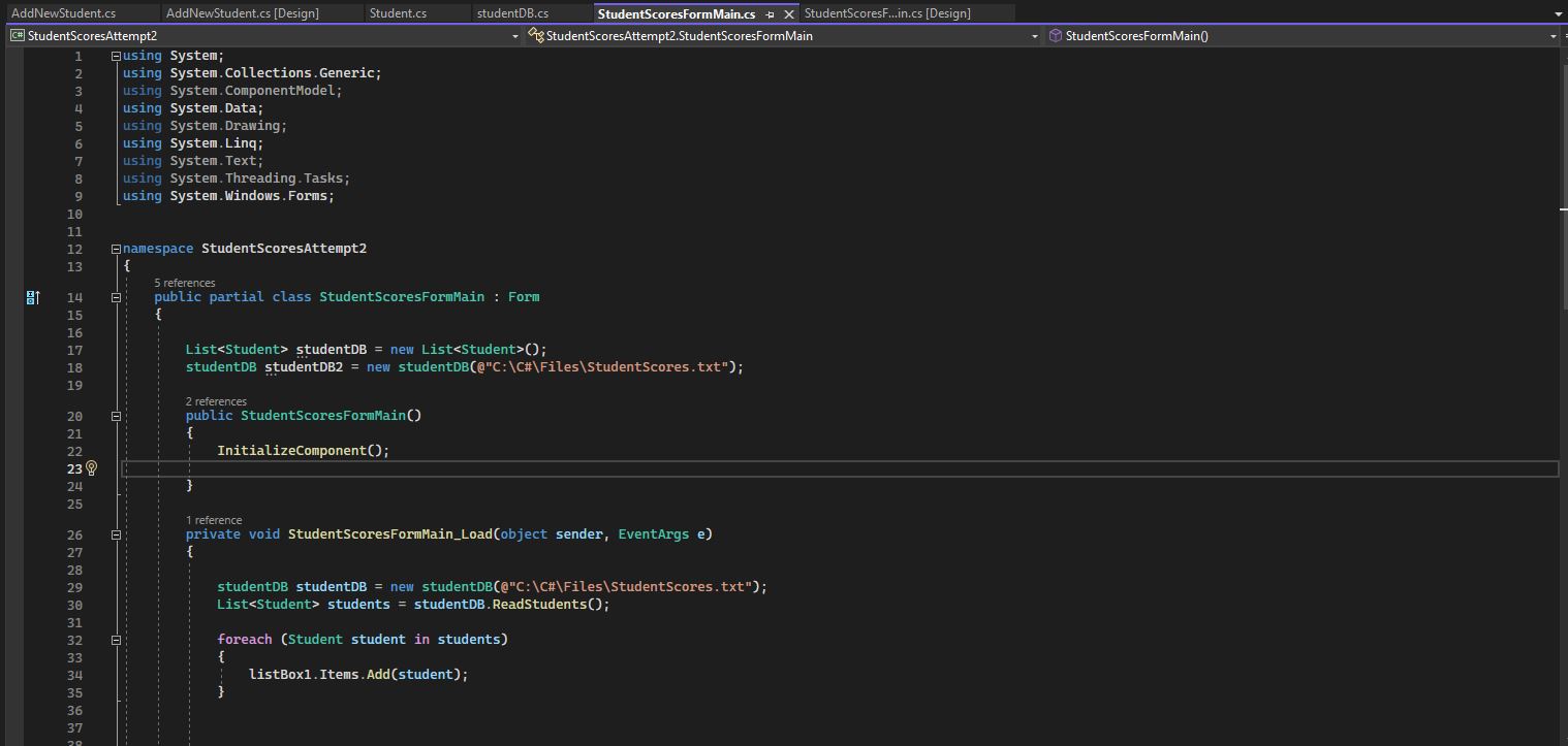 Solved StudentsStudent student = new Student (name, scores | Chegg.com