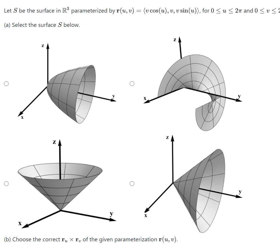 Solved Let S be the surface in Rº parameterized by r(u, v) = | Chegg.com