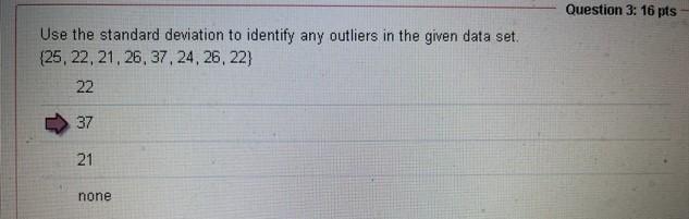 Solved 1). Use the standard deviation to identify any | Chegg.com