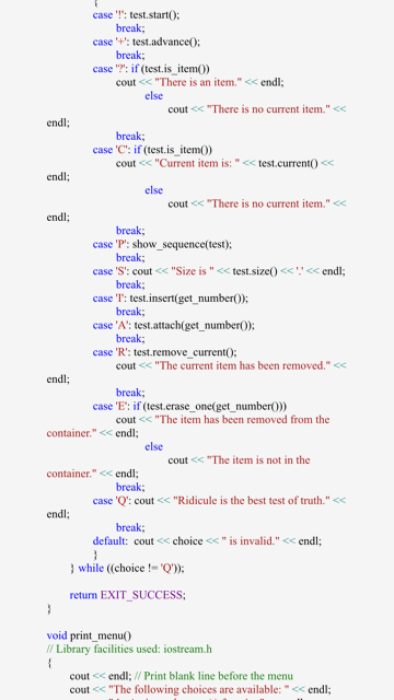 Solved Header File #include cstdlib> class sequenceFixed | Chegg.com