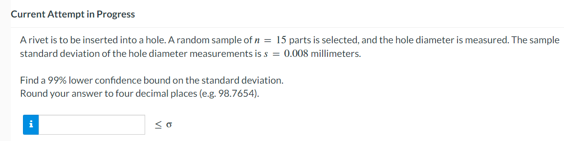 Solved A rivet is to be inserted into a hole. A random | Chegg.com