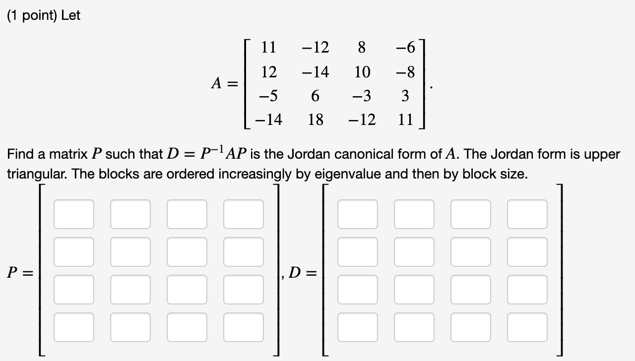 Solved (1 point) Let | Chegg.com