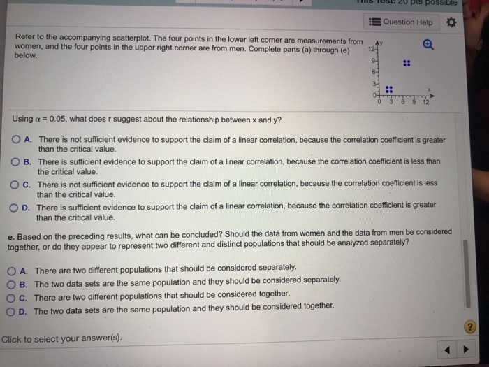 Solved E Question Help Refer to the accompanying | Chegg.com