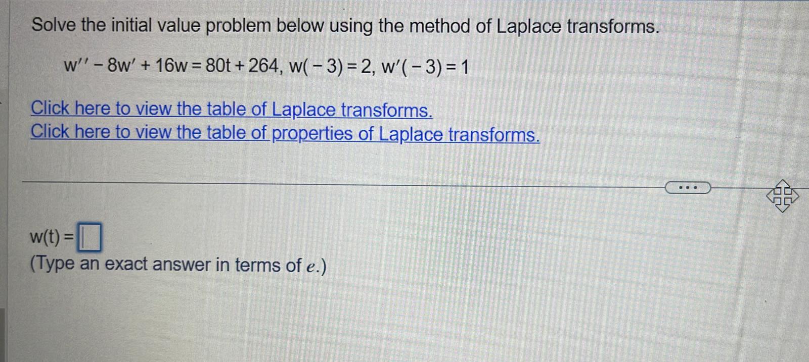 Solved Solve the initial value problem below using the | Chegg.com