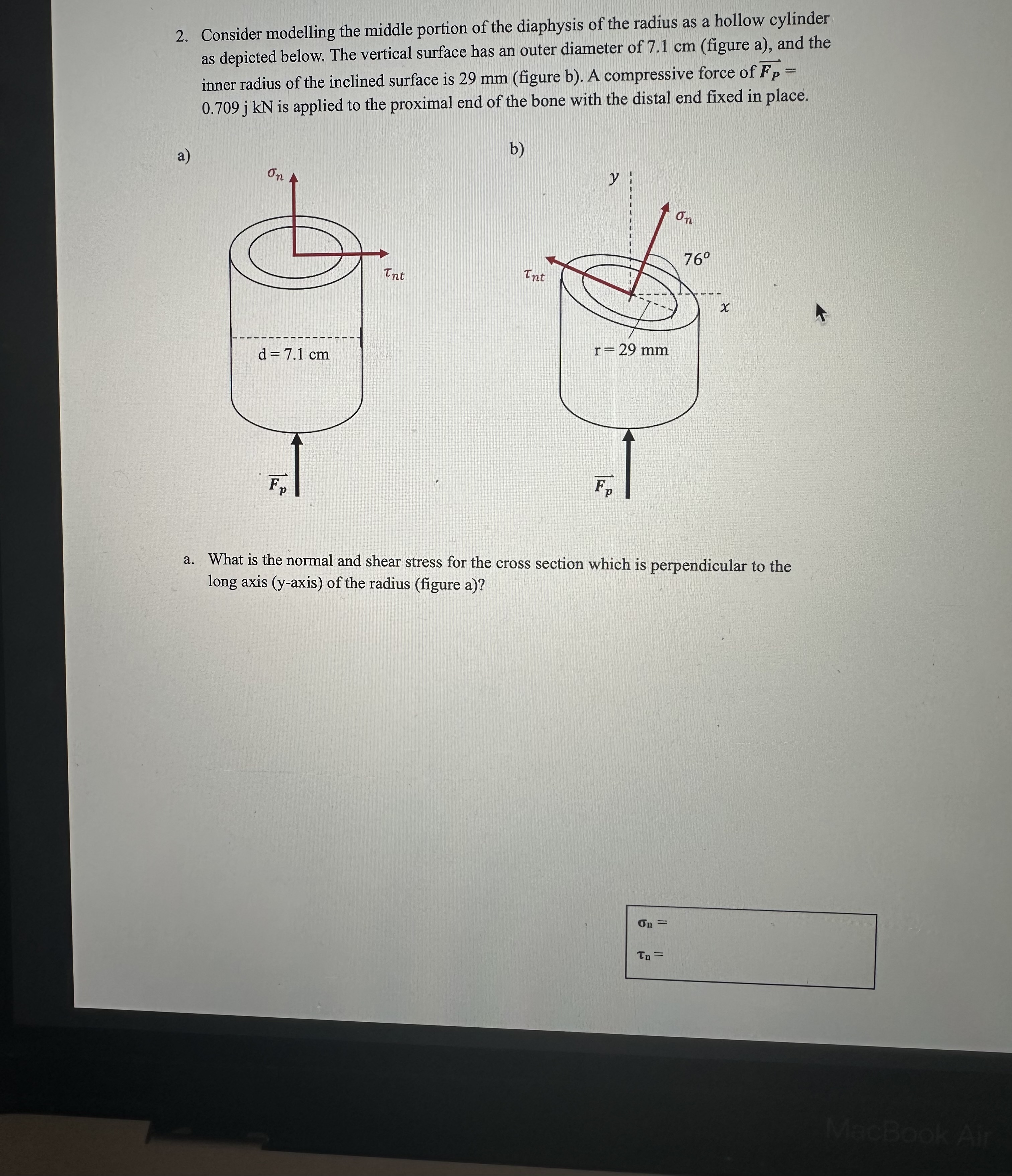 Solved Consider modelling the middle portion of the | Chegg.com