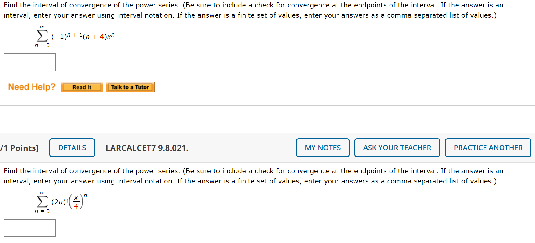 Solved Find The Interval Of Convergence Of The Power Series Chegg