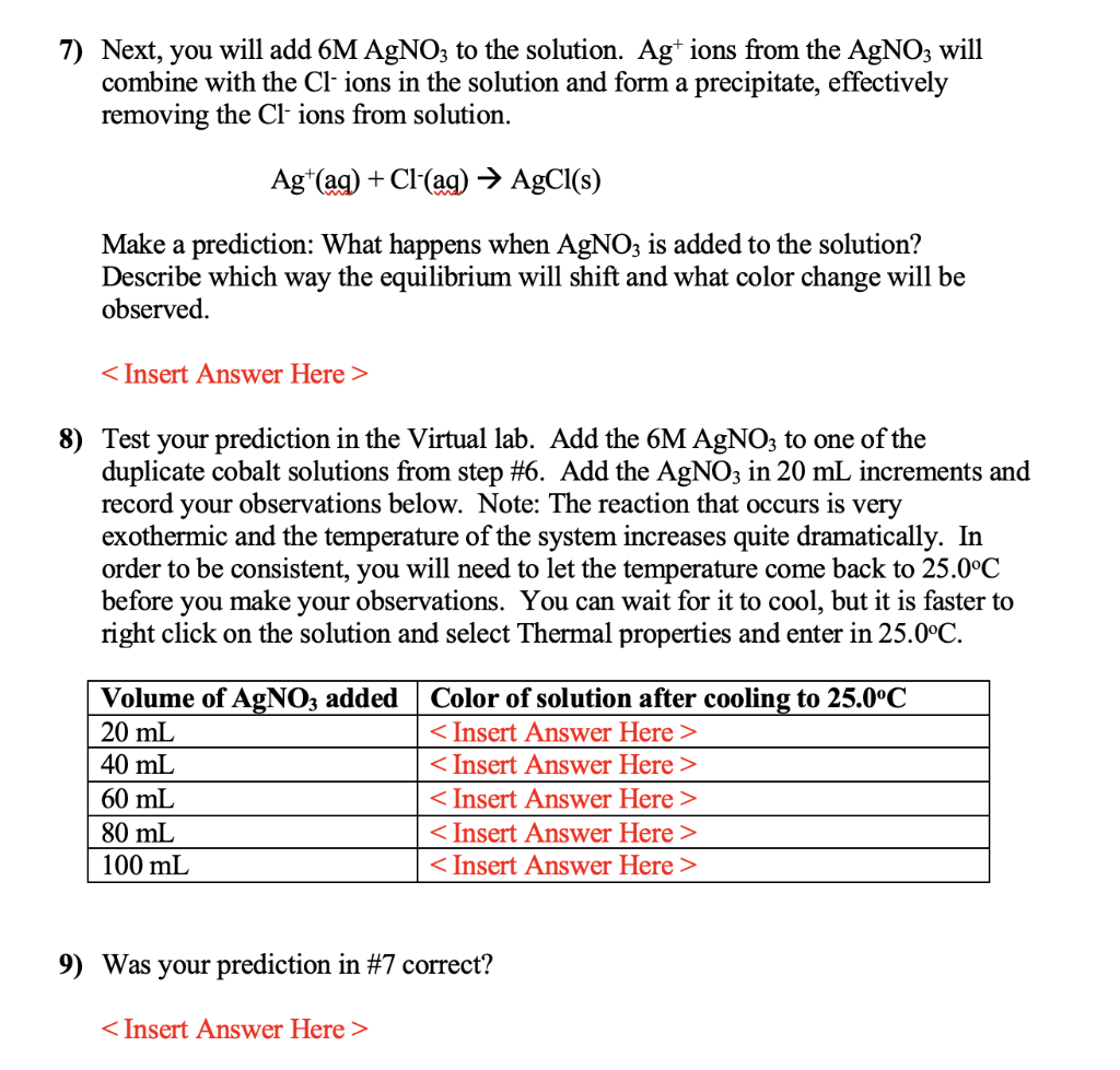 Solved Background: When cobalt(II) chloride is dissolved in | Chegg.com