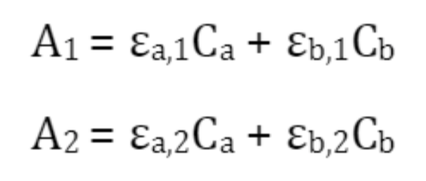 Solved How do I solve this system equations for Ca and Cb | Chegg.com