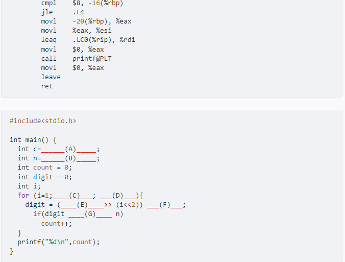 Q1 The assembly code on the top came from the | Chegg.com