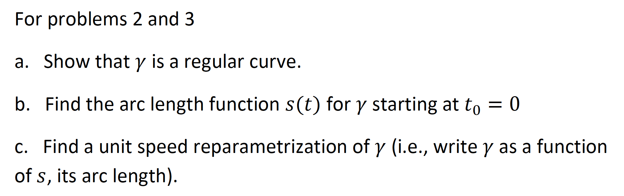Solved For problems 2 and 3 a. Show that y is a regular | Chegg.com