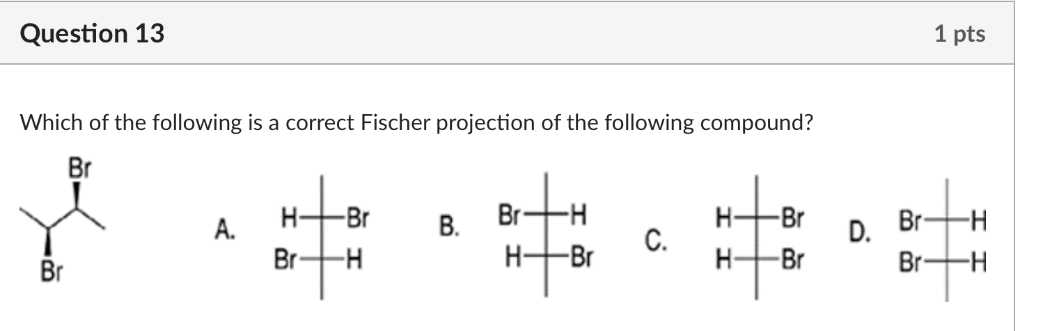 Solved Which of the following is a correct Fischer | Chegg.com
