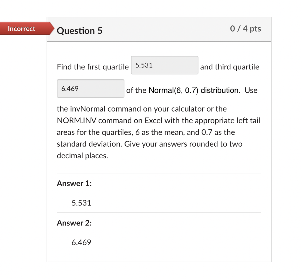 Solved Find the first quartile and third quartile of the | Chegg.com