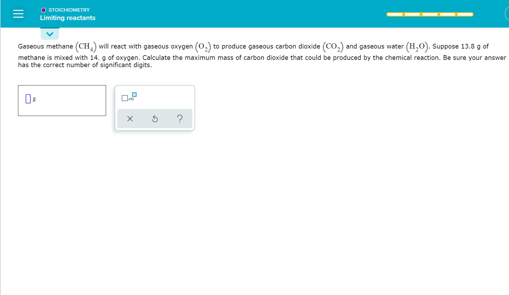 Solved III O STOICHIOMETRY Limiting reactants Gaseous | Chegg.com