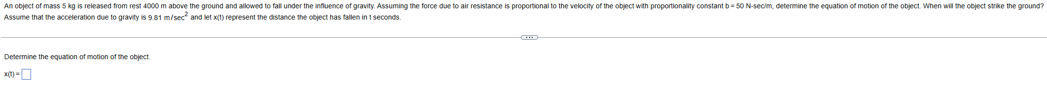 Solved Assume that the acceleration due to gravity is 9.81 | Chegg.com