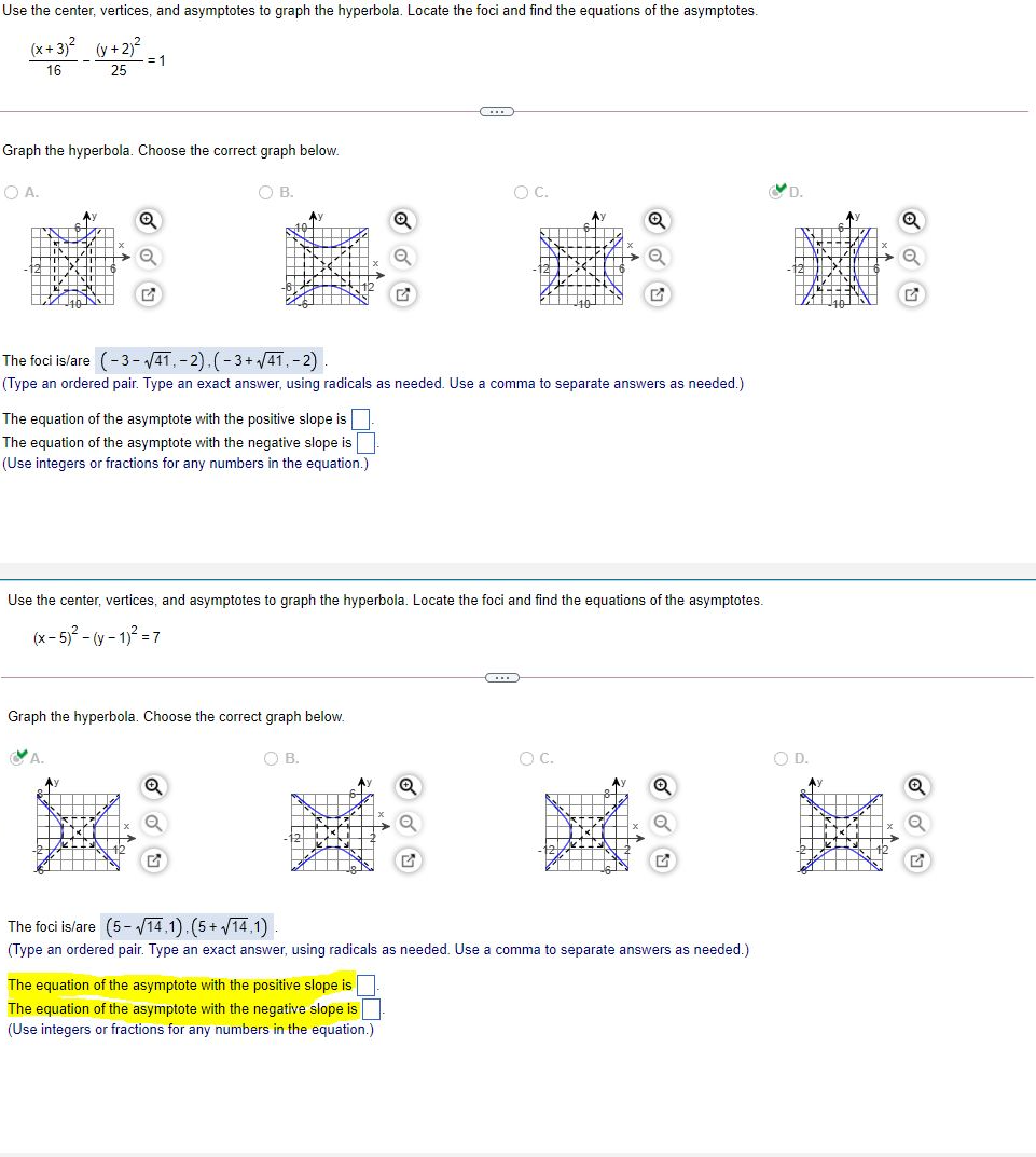Solved Help please what is y-2= X (-/+) Y form. i have | Chegg.com