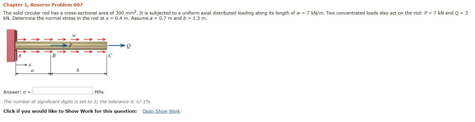 Solved Chapter 1, Reserve Problem 007 The solid circular rod | Chegg.com
