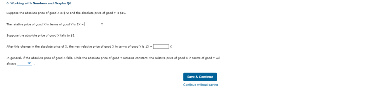 Solved Suppose the absolute price of good X is $18, the | Chegg.com