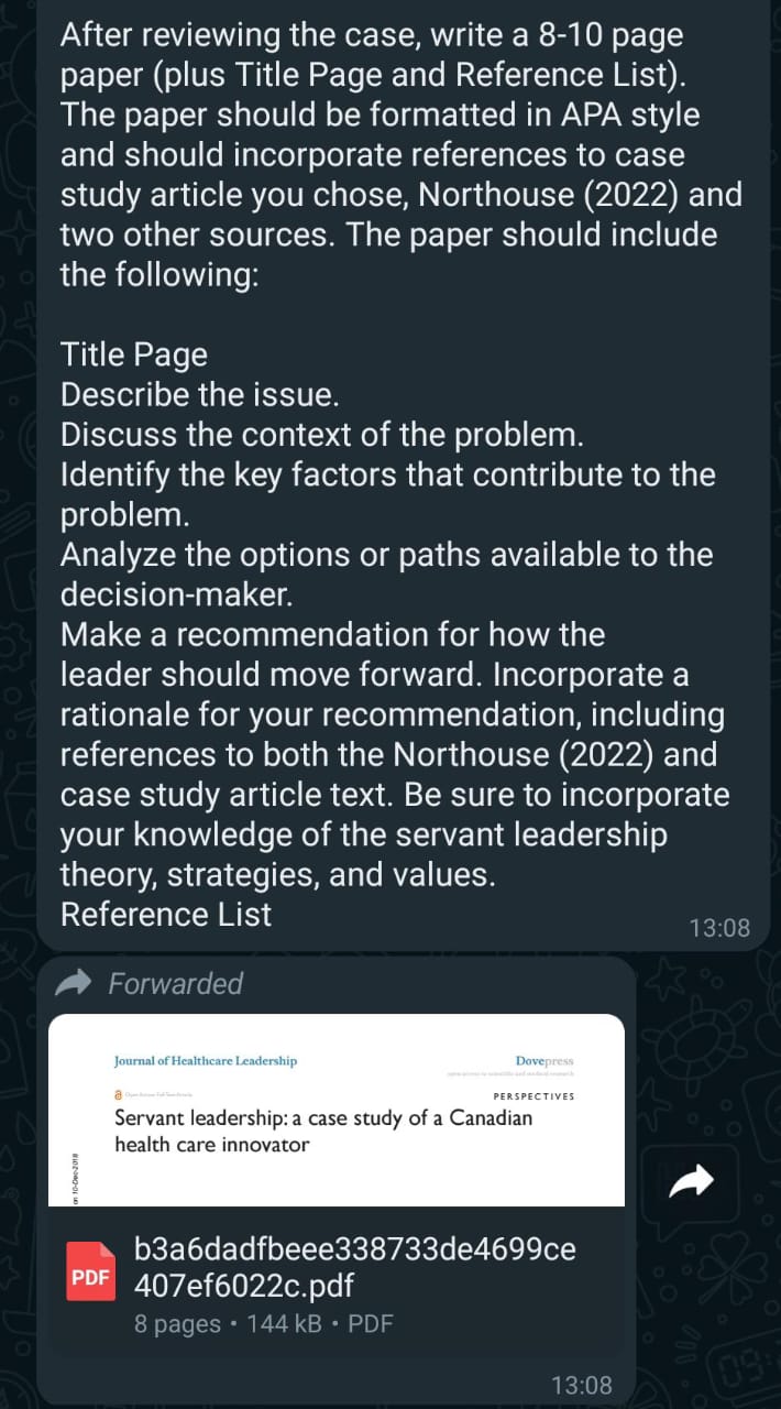 After reviewing the case, write a 8−10 page paper | Chegg.com