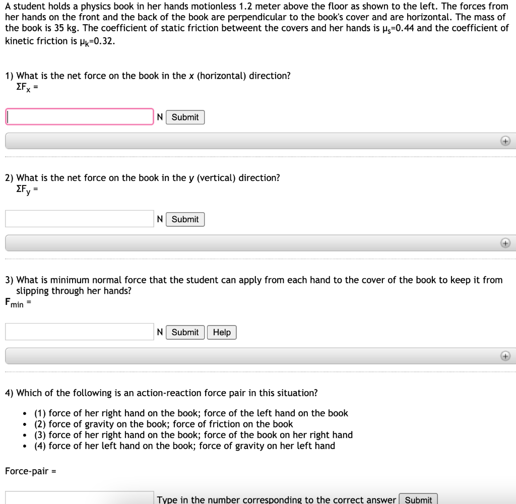 Solved A student holds a physics book in her hands | Chegg.com