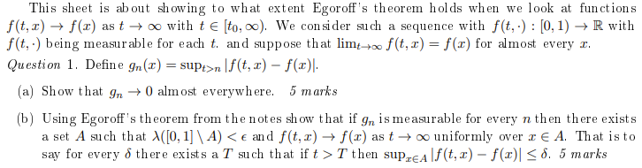 This sheet is about showing to what extent Egoroff's | Chegg.com