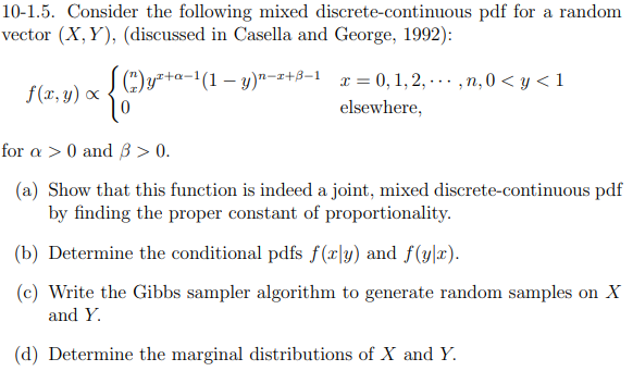10-1.5. Consider the following mixed | Chegg.com