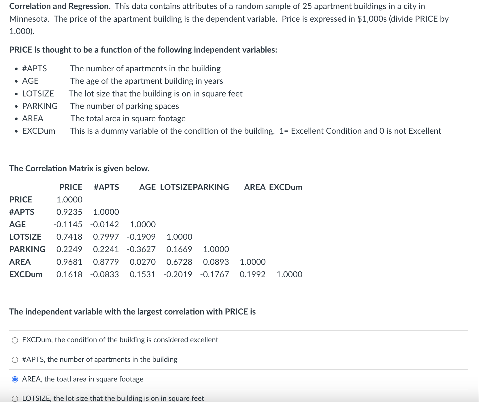Solved Correlation and Regression. This data contains | Chegg.com