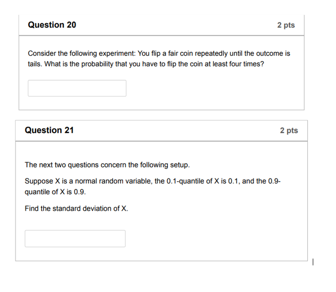 Solved Consider the following experiment: You flip a fair | Chegg.com