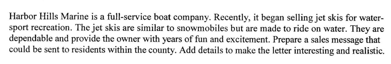 Solved Using the Scenario below, write a persuasive | Chegg.com