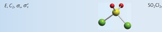 Describes the symmetry elements of SO2Cl2 ﻿and label | Chegg.com