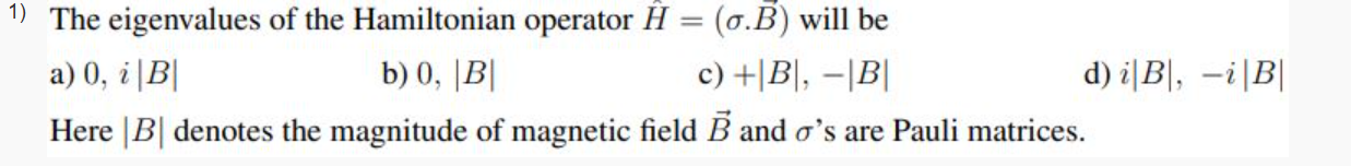 Solved The eigenvalues of ﻿the Hamiltonian operator | Chegg.com