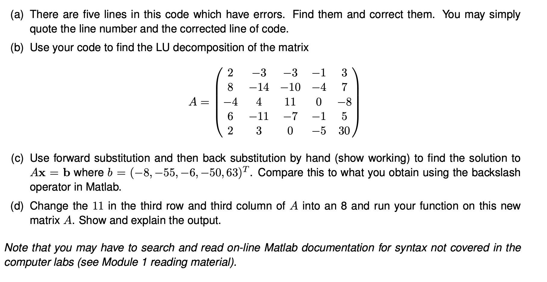 Solved 4. Consider the following bugged code for an | Chegg.com