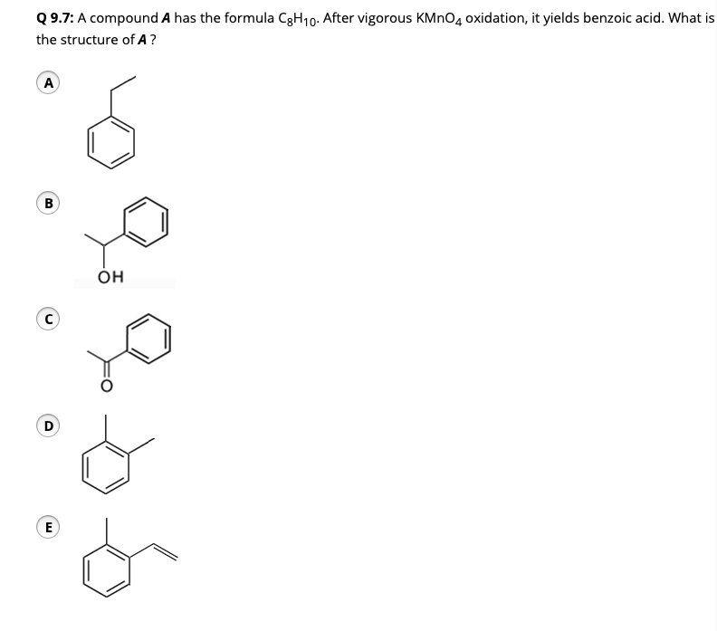 Solved Q 9.7: A compound A has the formula C3H10. After | Chegg.com