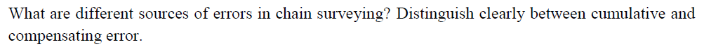 Solved What are different sources of errors in chain | Chegg.com