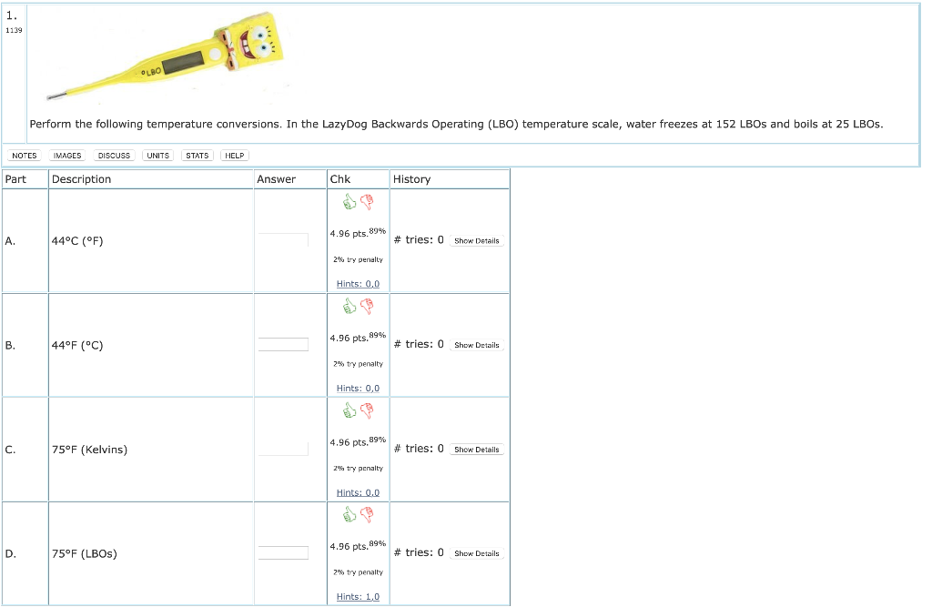 Solved Perform the following temperature conversions. In the | Chegg.com