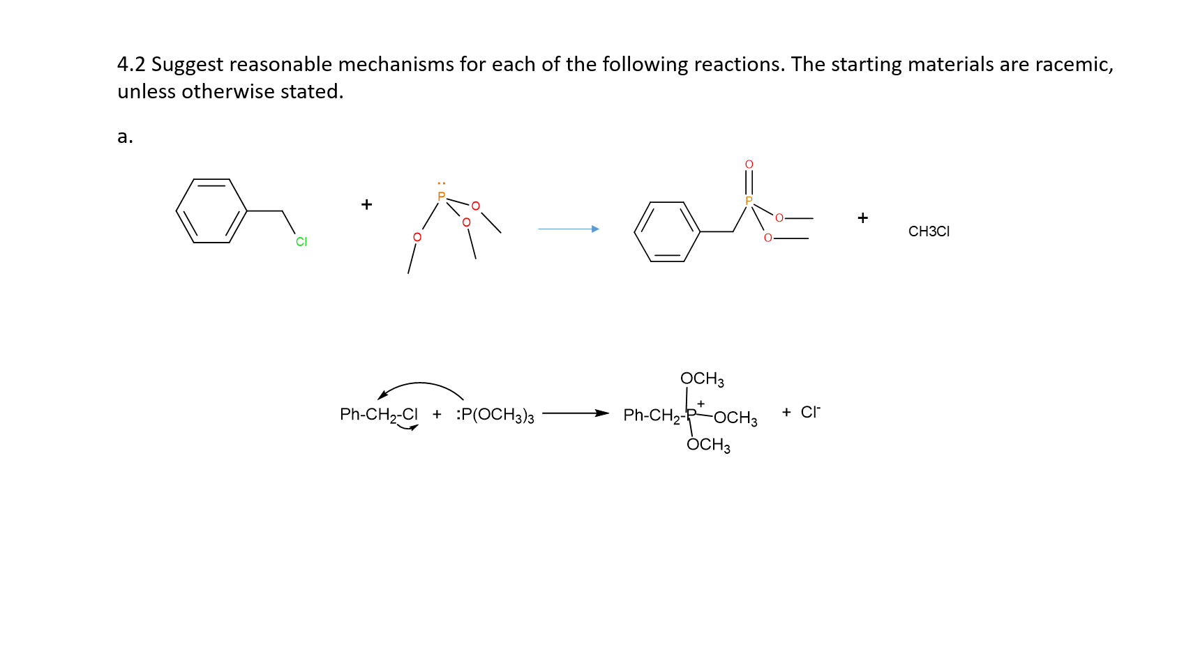 Solved 4.2 ﻿Suggest reasonable mechanisms for each of the | Chegg.com
