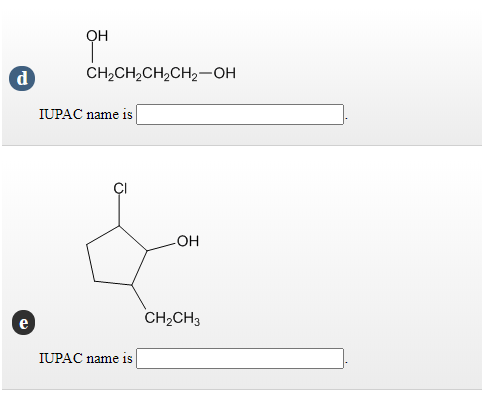 Solved Assign IUPAC names to the following alcohols: a | Chegg.com