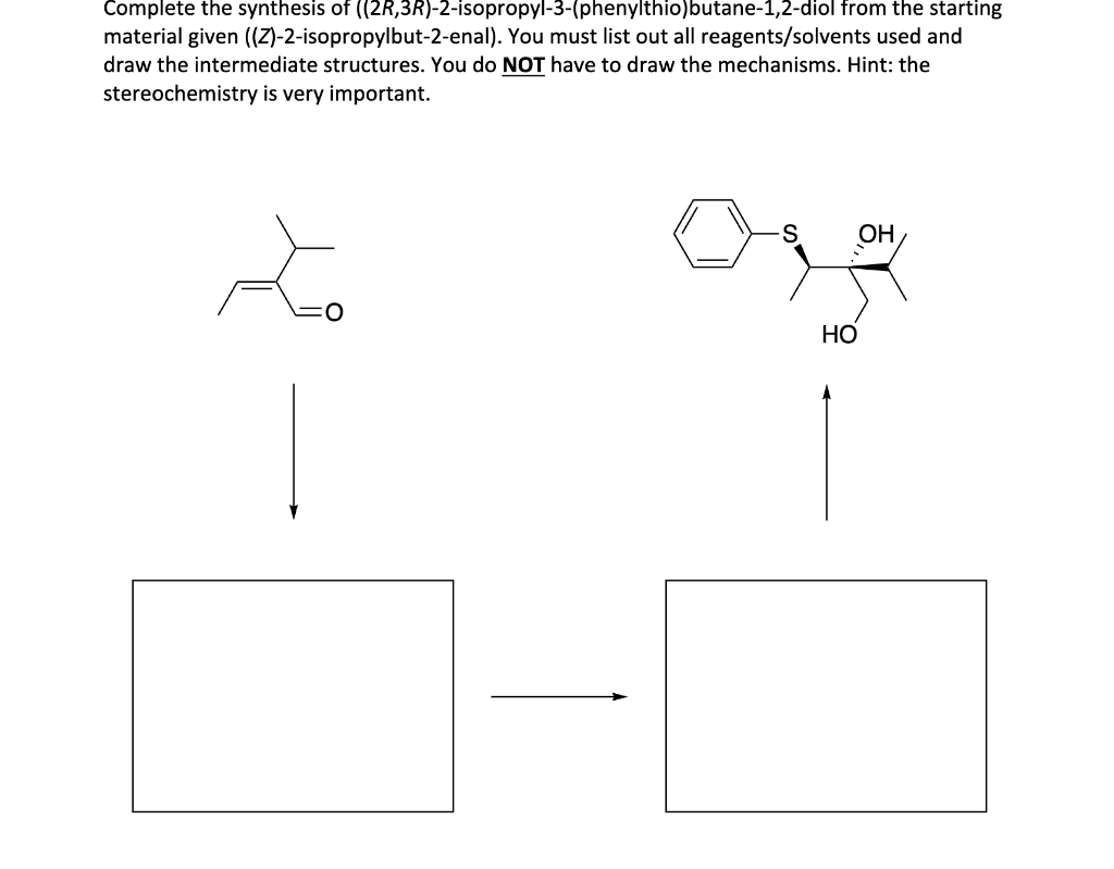 Complete the synthesis of | Chegg.com