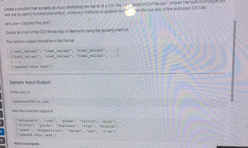 Solved 4 15 Create A Solution That Accepts An Input 