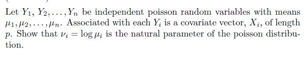 Solved Let Y1,Y2,…,Yn be independent poisson random | Chegg.com