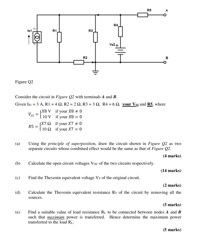 Solved Figure Q2 Consider the circuit in Figure Q2 with | Chegg.com
