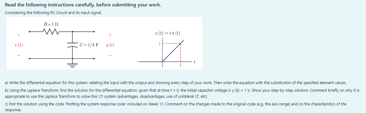 Solved Read the following instructions carefully, before | Chegg.com