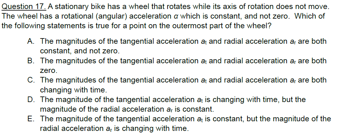 Solved This is College Physics-Rotational Motion.(I marked | Chegg.com