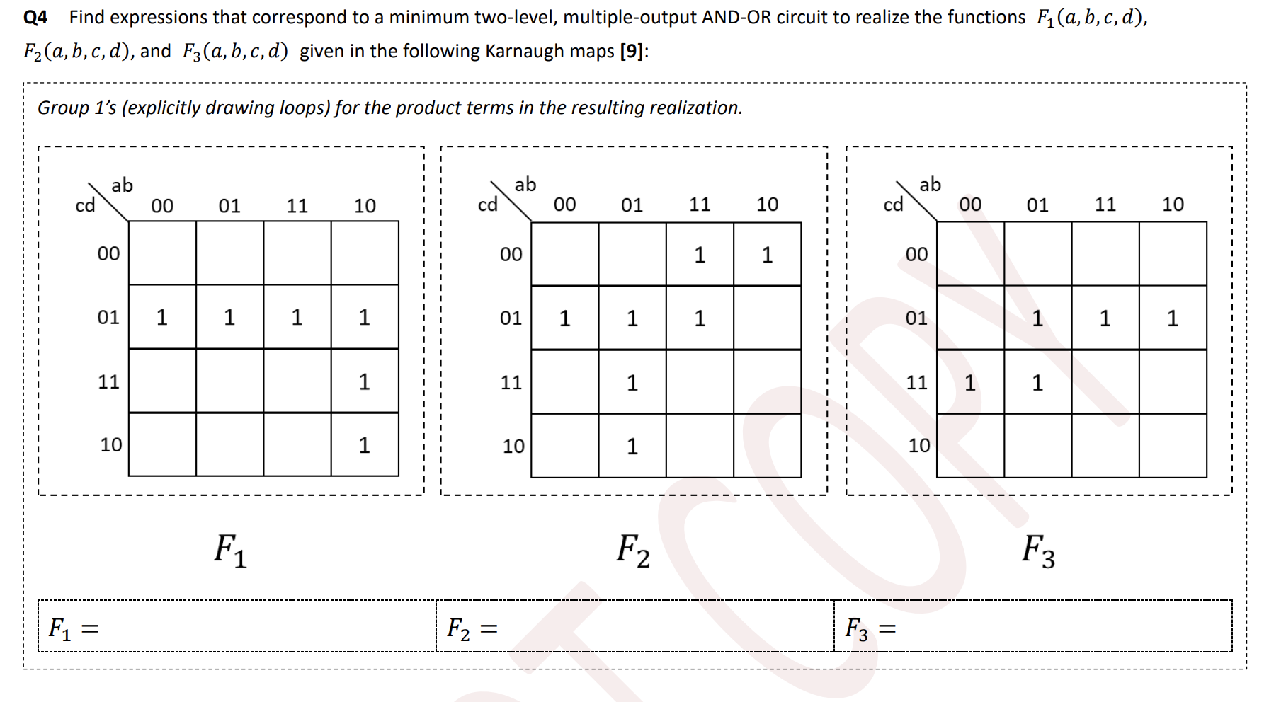 Solved Q4 Find Expressions That Correspond To A Minimum