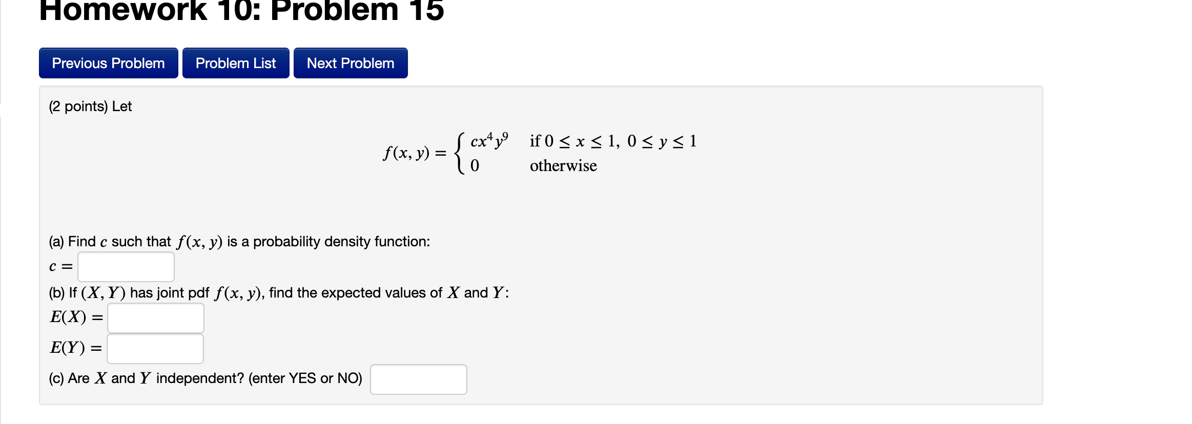 Solved Homework 10: Problem 15 Previous Problem Problem List | Chegg.com
