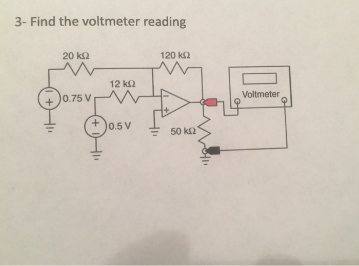 Solved Find the voltmeter reading | Chegg.com