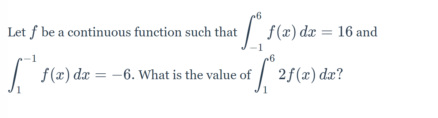 Solved Let f be a continuous function such that | Chegg.com