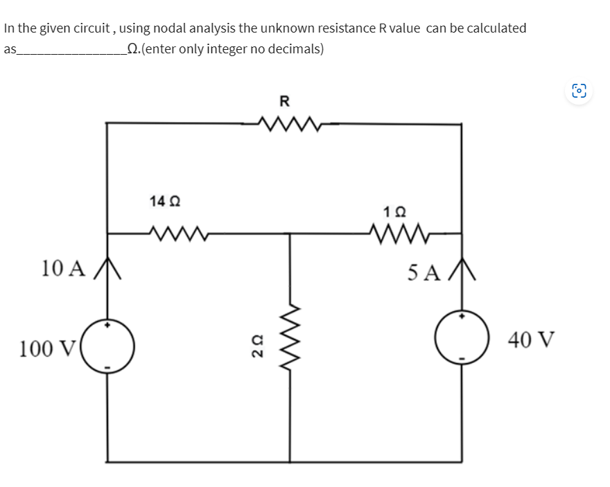 Solved In the given circuit , ﻿using nodal analysis the | Chegg.com