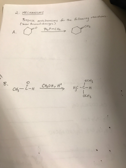 Solved Propose mechanism for the following reactions. (show | Chegg.com Solved Propose mechanism for the following reactions. (show | Chegg.com