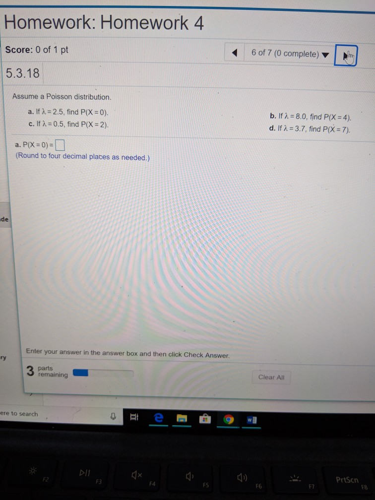 Solved Homework: Homework 4 Score: 0 of 1 pt 5.3.18 6 of 7 | Chegg.com