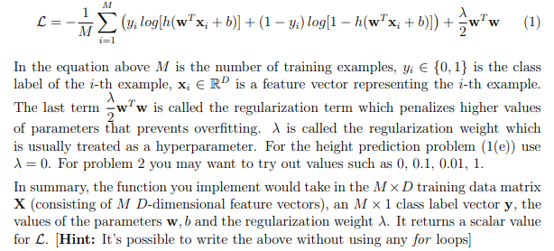 Figure 1: Training data for the height prediction | Chegg.com